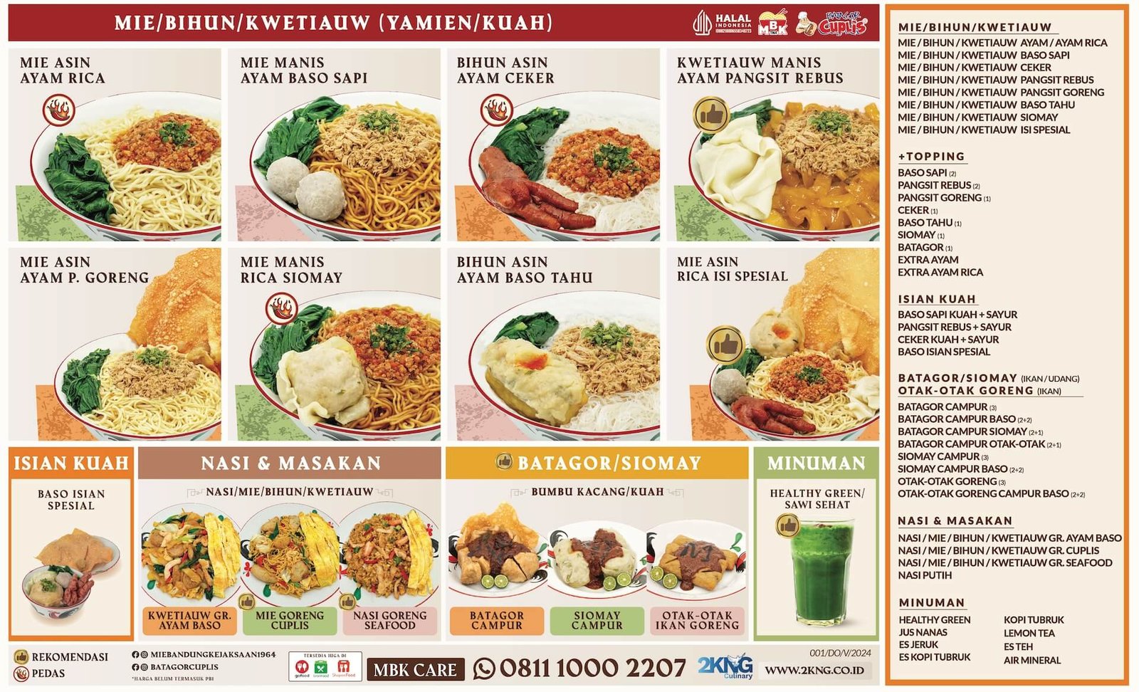 Menu & Lokasi - 2KNG